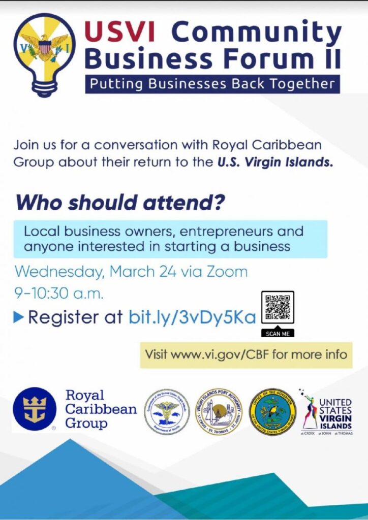 USVI Business Community Forum II — March 24, 2021 — Office of the ...